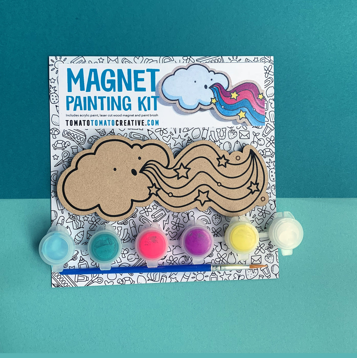 Cloud Magnet Painting Kit – tomatotomatocreative