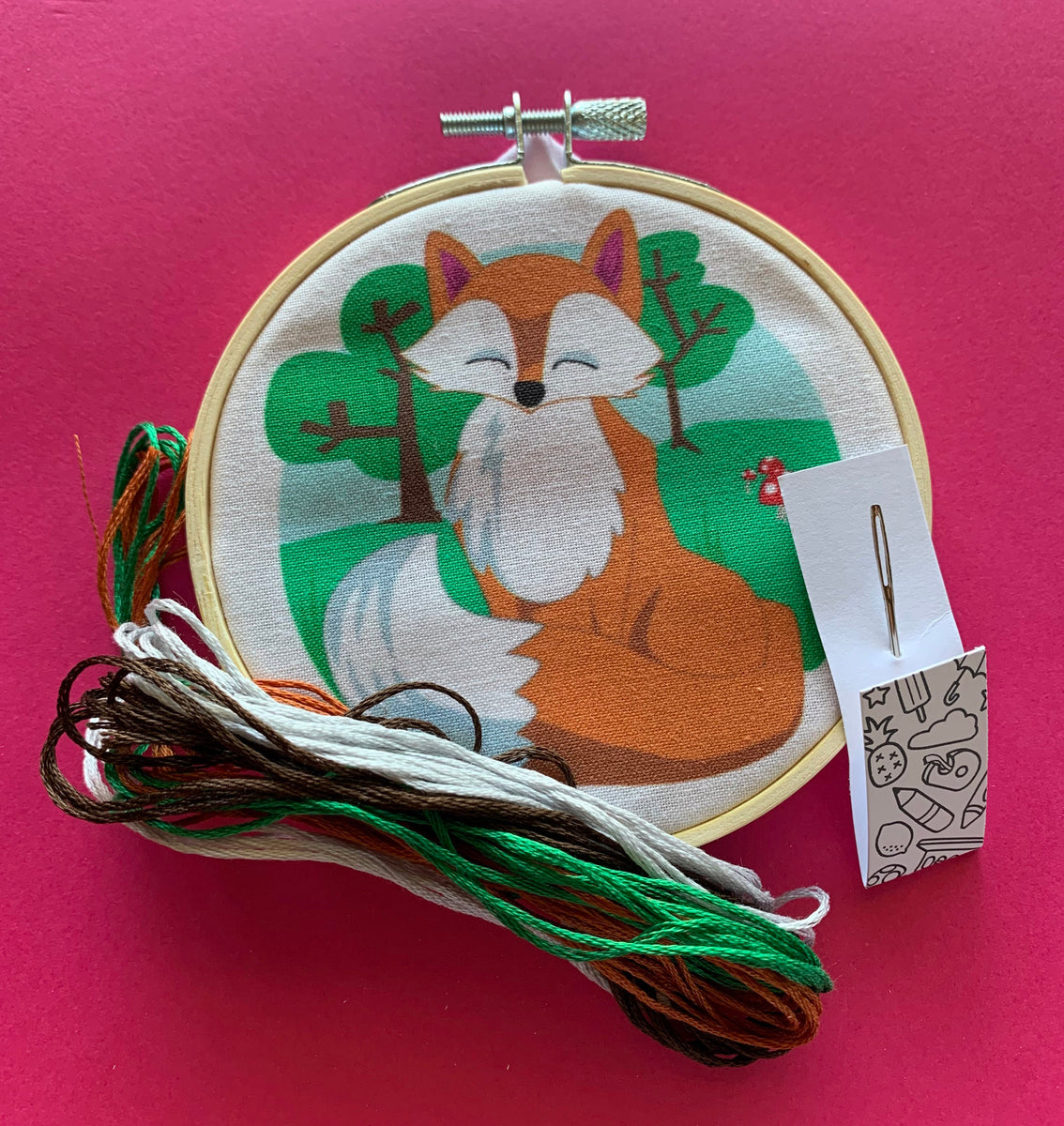 Fox Embroidery Kit – tomatotomatocreative